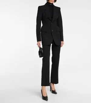 Balenciaga Hourglass Virgin Wool Blazer