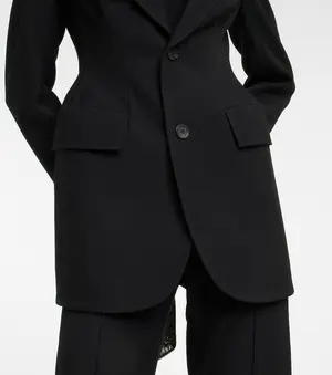 Balenciaga Hourglass Virgin Wool Blazer