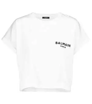 Balmain Logo Cotton T-shirt - White
