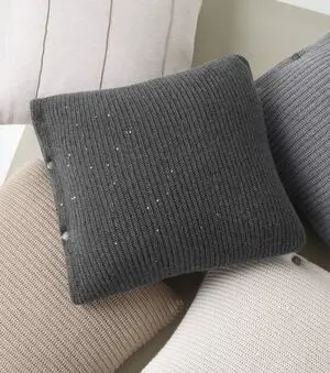 Brunello Cucinelli Sequined Cashmere And Silk Cushion