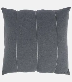 Brunello Cucinelli Embellished Cotton Cushion
