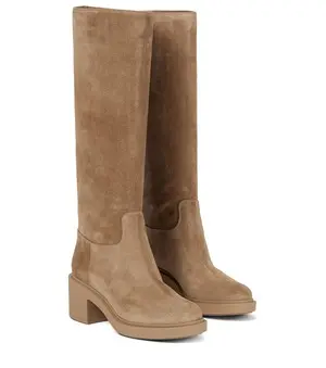 GIANVITO ROSSI Hynde Suede Knee-high Boots