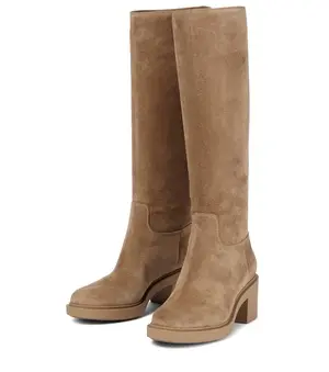 GIANVITO ROSSI Hynde Suede Knee-high Boots
