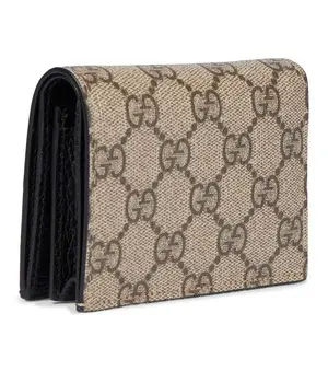 Gucci Marmont Gg Supreme Wallet - Black