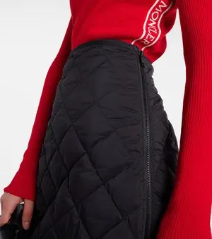 Moncler Quilted High-rise Down Skirt