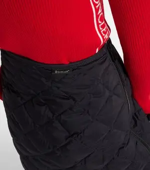 Moncler Quilted High-rise Down Skirt
