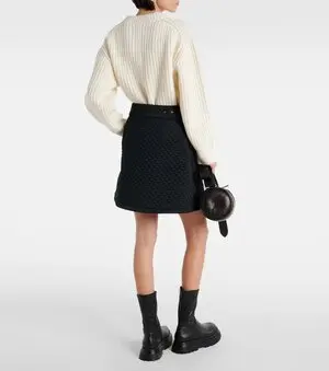 Moncler High-rise Quilted Miniskirt