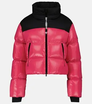 Moncler Cropped Down Jacket - Black
