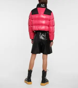 Moncler Jasione Cropped Down Jacket - Black