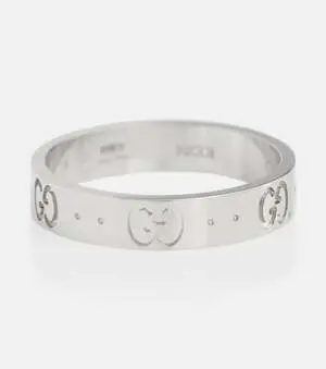 Gucci Icon 18kt White Gold Ring - Silver