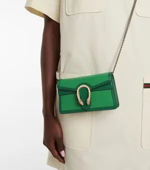 Gucci Dionysus Super Mini Leather Shoulder Bag