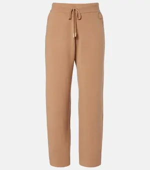 Moncler Wool And Cashmere Sweatpants - Beige