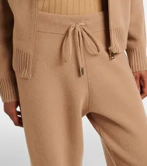 Moncler Wool And Cashmere Sweatpants - Beige