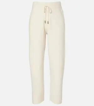 Moncler Wool And Cashmere Sweatpants - White