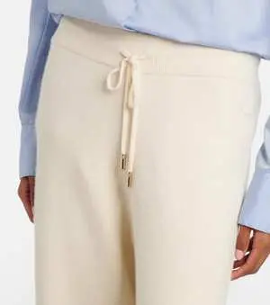 Moncler Wool And Cashmere Sweatpants - White