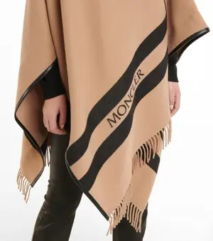 Moncler Wool Logo Cape