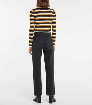 SLVRLAKE London High-rise Wide-leg Jeans - Black