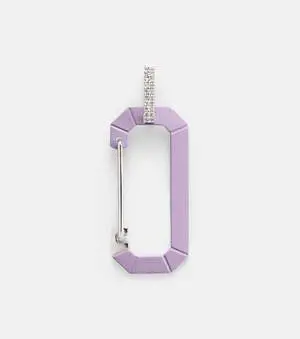 EERA Eéra Chiara Big 18kt Gold Single Earring With Diamonds - Purple