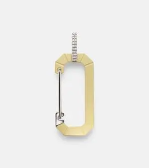 EERA Eéra Chiara Big 18kt Gold Single Earring With Diamonds - Yellow