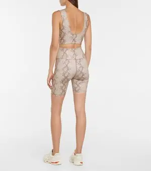 Varley Delta Snake-print Sports Bra