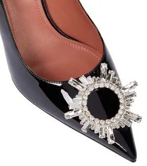 Amina Muaddi Begum Patent Leather Pumps