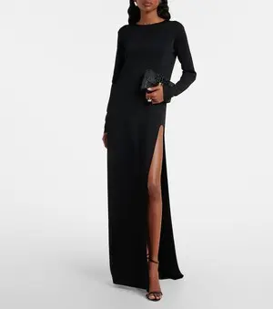 TOM FORD Padlock Leather Stiletto Sandals - Black