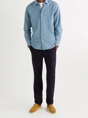 Loro Piana Arthur Preston Cotton-chambray Shirt