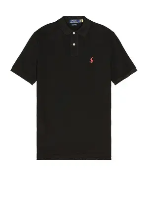 Ralph Lauren Classic Fit Mesh Polo - Black