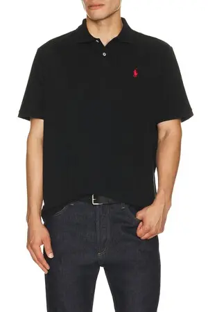 Polo Ralph Lauren Classic Fit Mesh Polo - Black