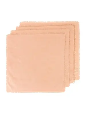 HAWKINS NEW YORK Essential Set Of 4 Dinner Napkins - Blush