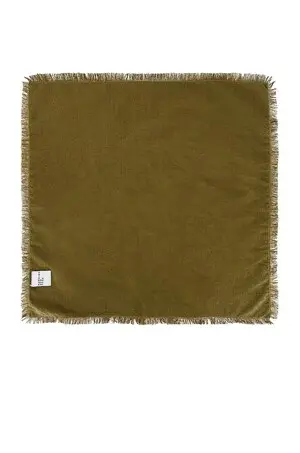 HAWKINS NEW YORK Essential Set Of 4 Dinner Napkins - Olive