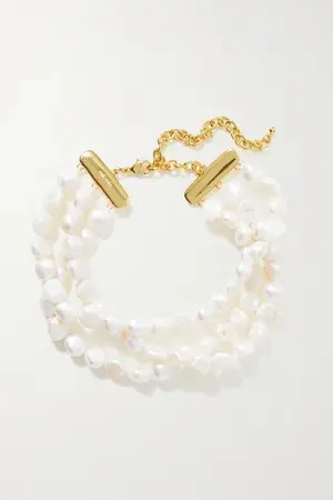 Cult Gaia Nora Pearl Choker - Ivory