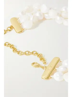 Cult Gaia Nora Pearl Choker - Neutrals
