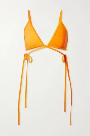 Christopher Esber Wrap Triangle Bikini Top - Orange