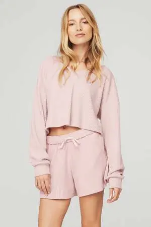 Alo Yoga Muse V-neck Pullover Top