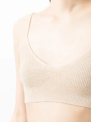 Cashmere In Love Alessi Knitted Cashmere Bralette - White
