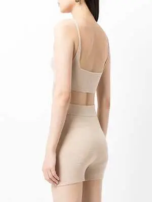 Cashmere In Love Alessi Knitted Cashmere Bralette - White