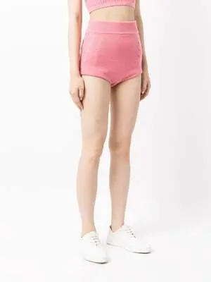 Cashmere In Love High-waisted Cashmere Shorts - Pink