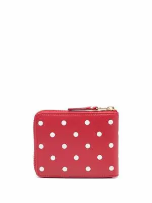 Comme Des Garçons Polka-dot Compact Wallet