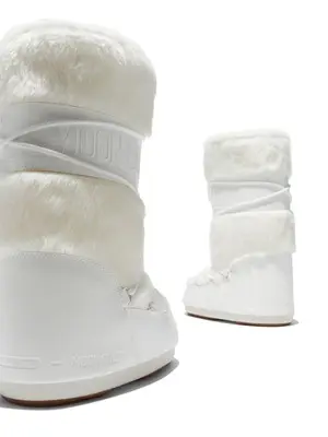 Moon Boot Icon Faux-fur Boots - White
