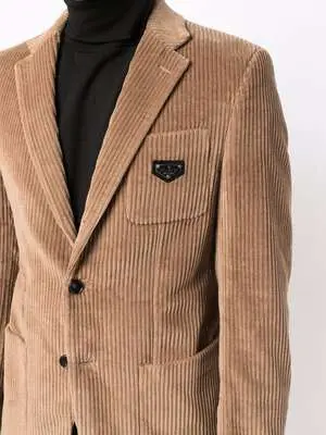 Philipp Plein Single-breasted Corduroy Blazer