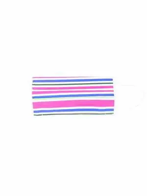 Fedeli Stripe-print Face Mask - White