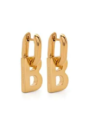 Balenciaga B Chain Xs Earrings - Gold