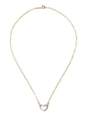 Yvonne Léon Diamond Heart Pendant Necklace - Gold