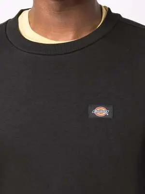 Dickies Logo-patch Crew Neck Sweatshirt - Black
