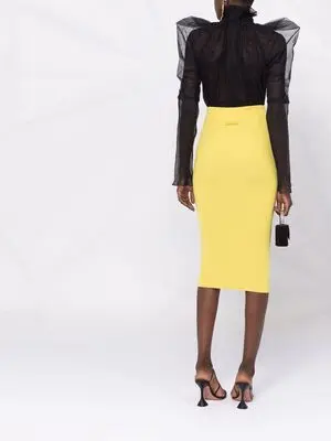 TOM FORD Floral-lace High-neck Blouse