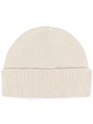 DRUMOHR Rass Cashmere Beanie - White