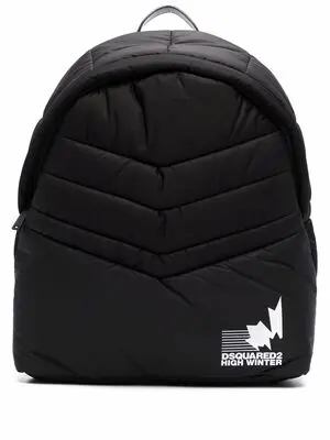 Dsquared2 Padded Logo-print Backpack - Black