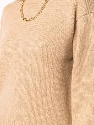 JIL SANDER Cashmere-blend Knitted Jumper - Brown