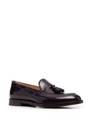 SCAROSSO William Leather Loafers - Purple